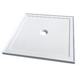 SMC Shower Base 90x90cm Centre Outlet - Alpine Kitchens & Bathrooms