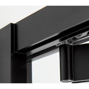 Rolling Door & Return Shower Stainless Steel Black - Alpine Kitchens ...