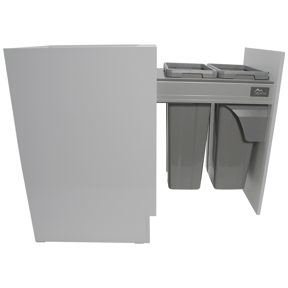 Pull Out Double Bin 45cm - Kitchen Cabinets Perth
