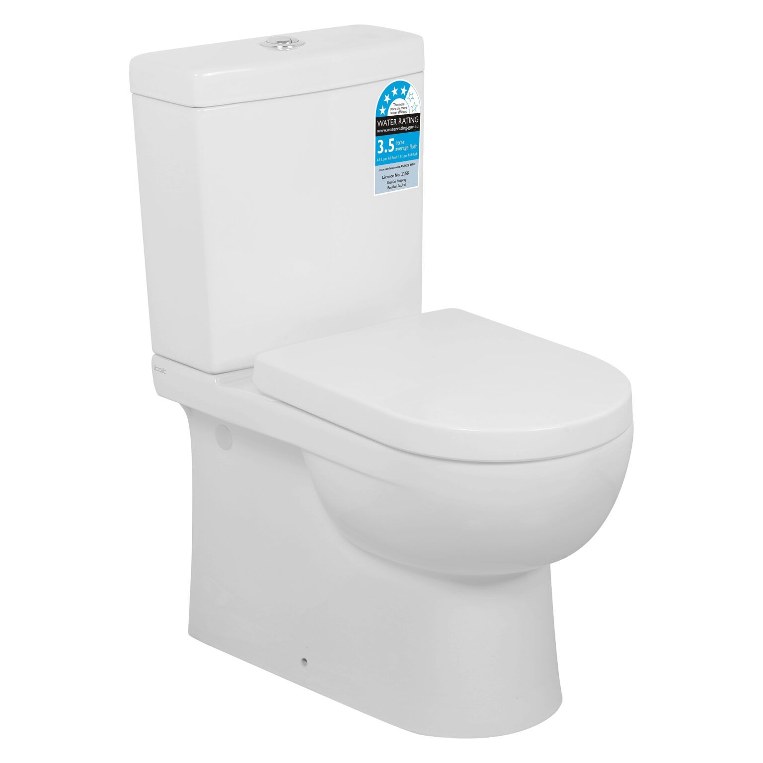 Cube Curved Toilet Suite - Toilets Perth