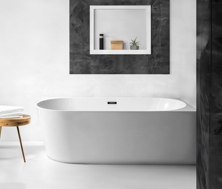 Madrid Back to Wall Corner Bath - Baths Perth