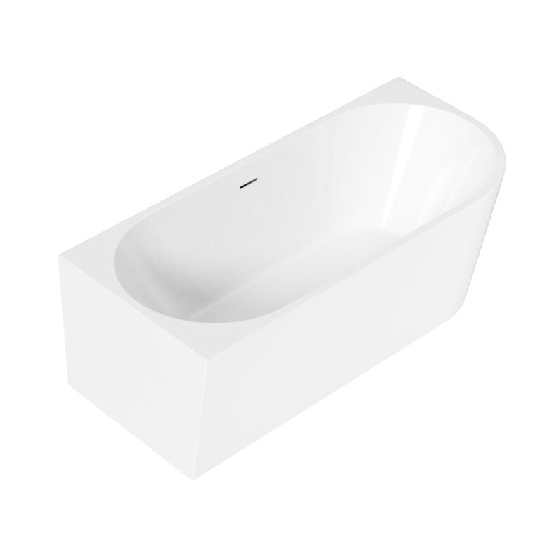 Madrid Left-hand Back to Wall Corner Bath 160cm - Baths Perth